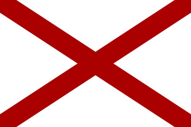 Alabama usa state flag al Royalty Free Vector Image