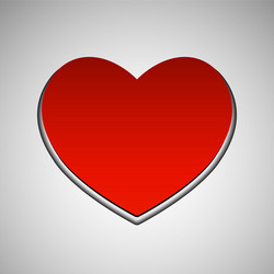 Big glowing heart valentines day background Vector Image