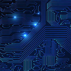 Computer circuit board Royalty Free Vector Image