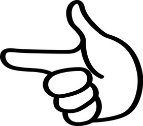 Finger gun sign Royalty Free Vector Image - VectorStock