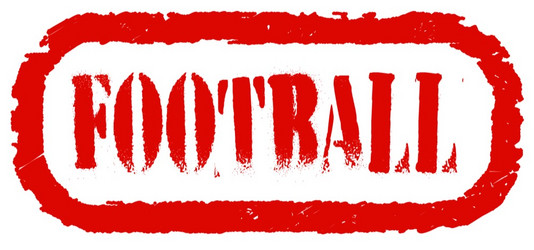 Soccer football ink stamp Royalty Free Vector Image