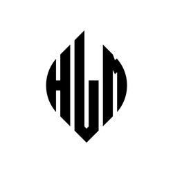 Hlm logo letter design Royalty Free Vector Image