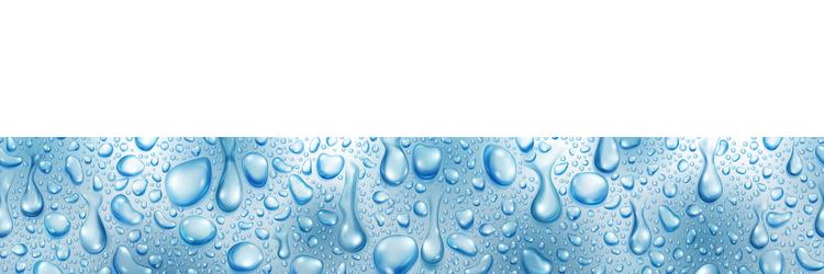 Banner of water drops Royalty Free Vector Image