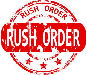 Rush order rubber stamp Royalty Free Vector Image