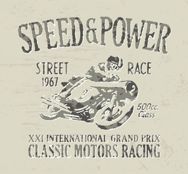 Travelers classic motorcycle riders legend Vector Image