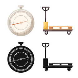 Design of goods and cargo symbol set Royalty Free Vector