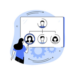 Organization abstract concept Royalty Free Vector Image