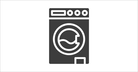 Top load washer icon thin line load washer Vector Image