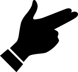 Finger gun sign Royalty Free Vector Image - VectorStock