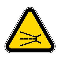 Splashing hazard symbol sign isolate on white Vector Image
