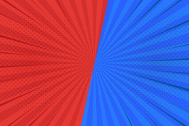 Vs versus blue and red design comic book cartoon Vector Image