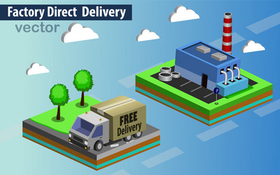 Factory direct delivery Royalty Free Vector Image