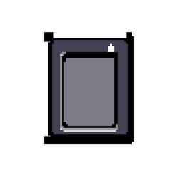Micro memory card game pixel art Royalty Free Vector Image