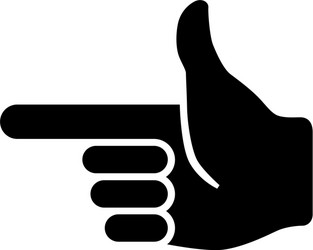 Finger gun sign Royalty Free Vector Image - VectorStock