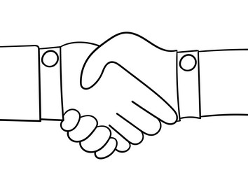 Shaking Hands Outline Vector Images (over 3,700)