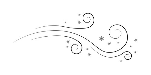 Snow and wind Royalty Free Vector Image - VectorStock