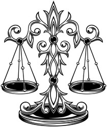 Justice Scales Libra Vector Images (over 2,100)