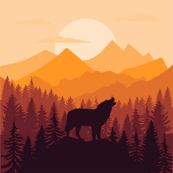 Wolf Pack Vector Images (over 580)