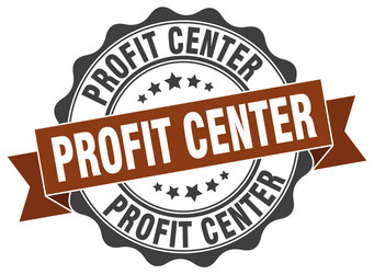 Profit center stamp sign seal Royalty Free Vector Image