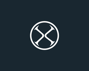 Global x letter creative logo design Royalty Free Vector