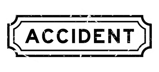 Grunge green accident word rubber seal stamp Vector Image