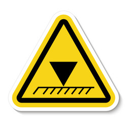 Limit overhead height symbol sign isolate Vector Image