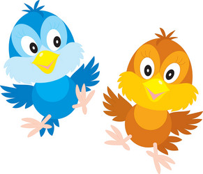 Cute bird cartoon Royalty Free Vector Image - VectorStock