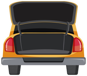 A car boot on white background Royalty Free Vector Image