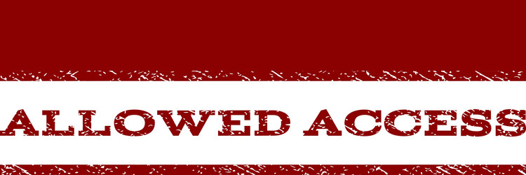 Allowed access watermark stamp Royalty Free Vector Image