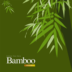 Bamboo greeting card Royalty Free Vector Image