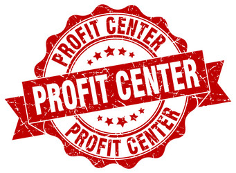 Profit center stamp sign seal Royalty Free Vector Image