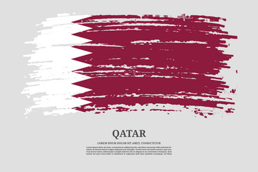 Doha skyline with national day logo Royalty Free Vector