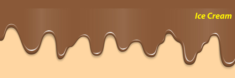 Realistic liquid ice cream melting Royalty Free Vector Image