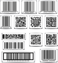Barcode Set - Universal Product Code Scan Vector Image