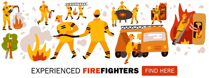 Fire protection concept banner header Royalty Free Vector