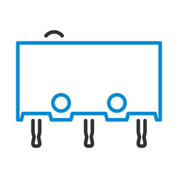 Micro button icon Royalty Free Vector Image - VectorStock