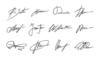 Autograph Vector Images (over 2,500)