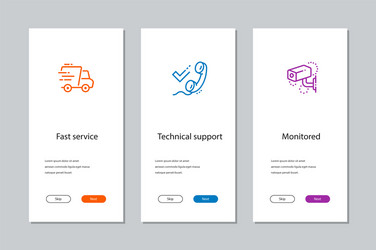 Fast service technical support monitored Vector Image
