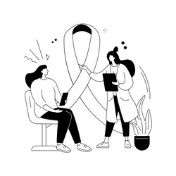 Breast cancer abstract concept Royalty Free Vector Image