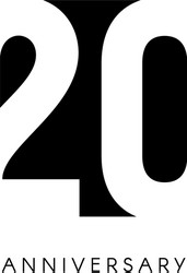 Twenty years emblem template anniversary Vector Image