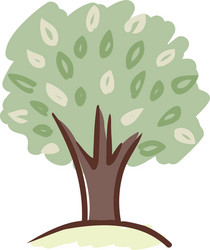 Simple tree Royalty Free Vector Image - VectorStock