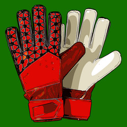 Gloves template for design purposes Royalty Free Vector