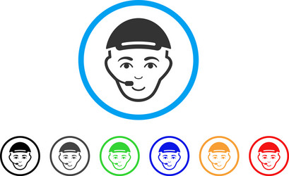 Operator head icon Royalty Free Vector Image - VectorStock