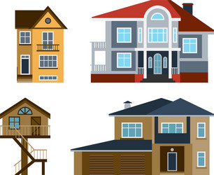 House front view Royalty Free Vector Image - VectorStock