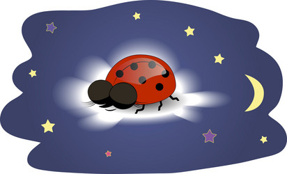 Ladybug Cartoon Sleeping Vector Images (60)