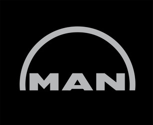 Man brand logo car symbol black design german auto