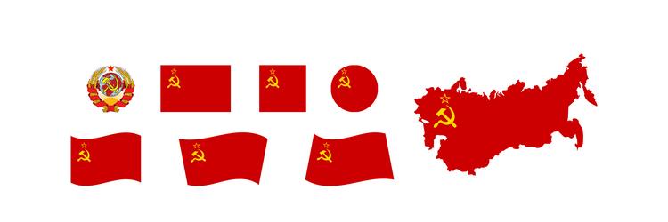 Ussr map silhouette Royalty Free Vector Image - VectorStock