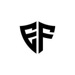 Ef monogram logo with diamond shape and triangle Vector Image