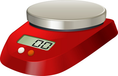 Digital scale on transparent background Royalty Free Vector