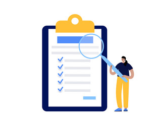 Review document concept Royalty Free Vector Image